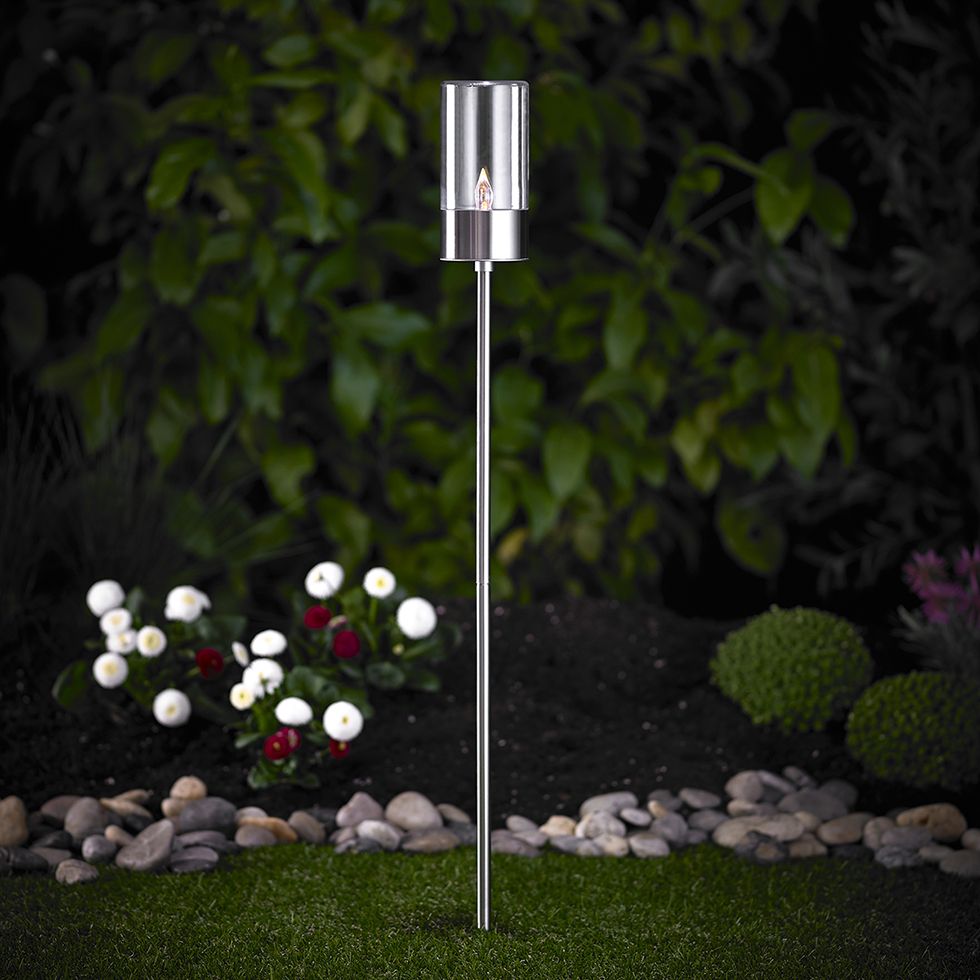 MeLiTec Solar Gartenleuchte SO31-1 rund mit Bewegungsmelder, anthrazit